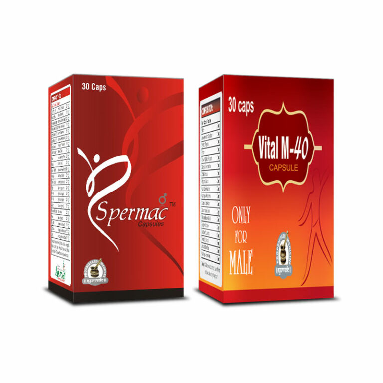Spermac and Vital M-40 Capsules [Super Saver Combo Packs]